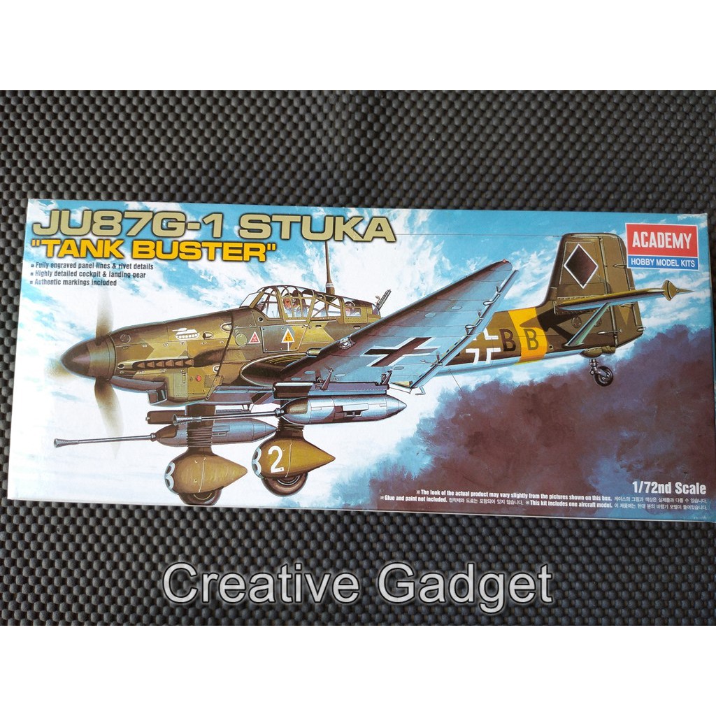 Jual Model kit Academy 1/72 - Pesawat Tempur JU87 G-1 Stuka - German ...