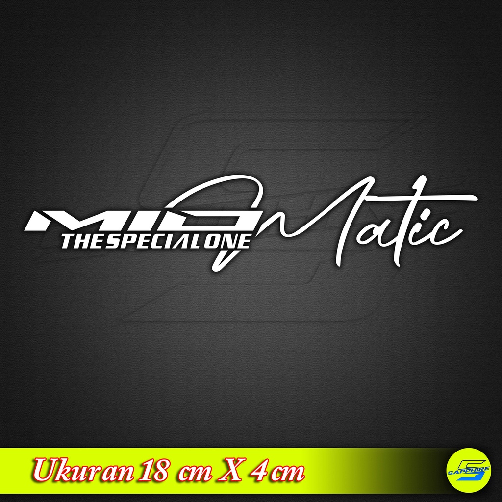 Jual Sticker Mio Matic Stiker Mio The Special One Matic | Shopee Indonesia