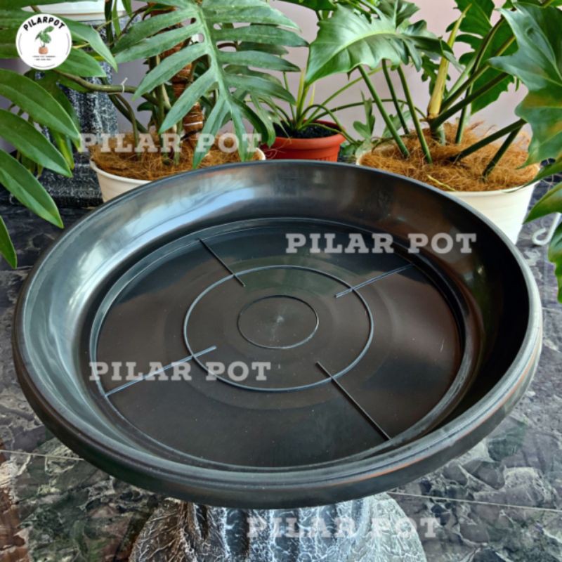 Jual Tatakan alas pot bunga HITAM untuk uk pot 30cm | Shopee Indonesia