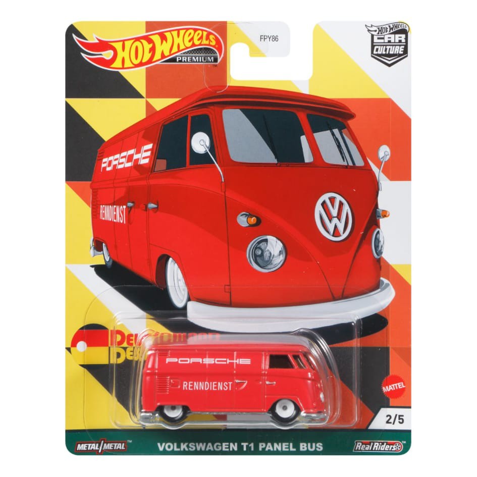 Jual Diecast Hot Wheels Deutschland Design Car Culture Volkswagen T1 Panel Bus Mercedes Benz ...