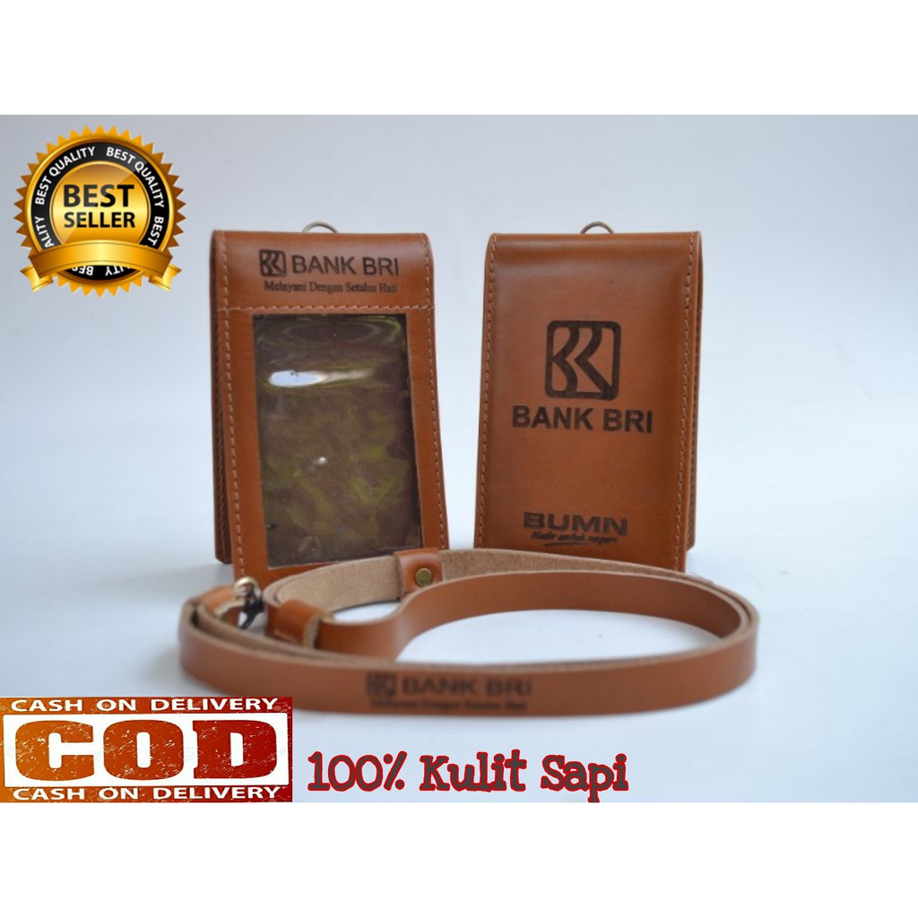 Jual ID Card / Name Tag Holder / Dompet Id Card 100% Kulit Asli Bank ...