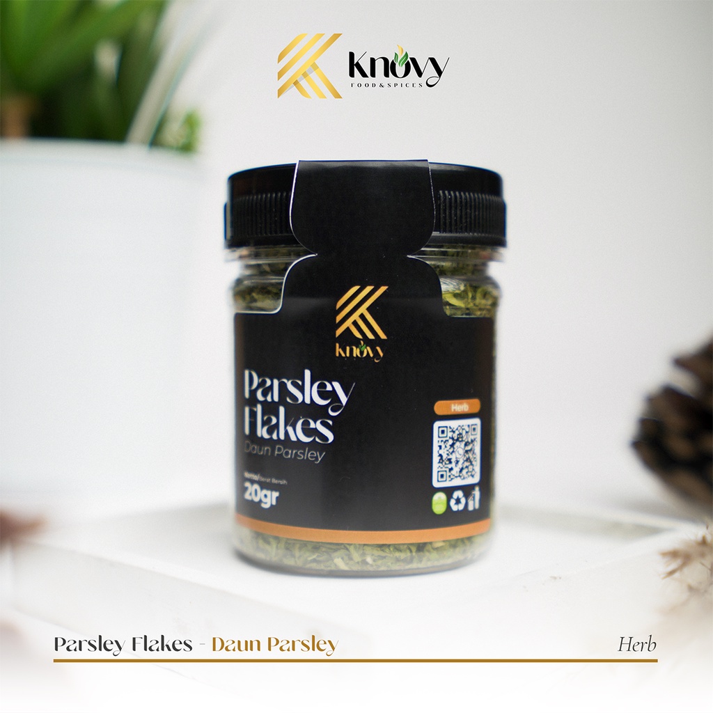 Jual KNOVY Parsley Flakes USA Daun Rempah Peterseli Bumbu Dapur Bubuk ...