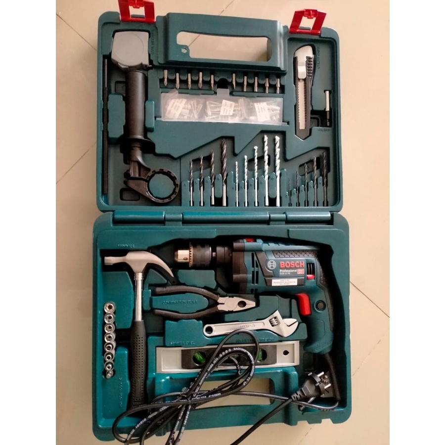 Jual Mesin Bor Listrik BOSCH GSB 13RE Impact Drill 13mm Complete Set 13 ...
