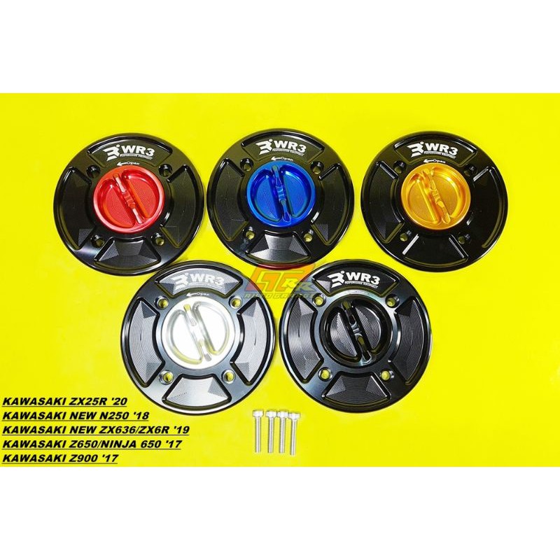 Jual Fuel Tank Cap Fuelcap Tutup Tangki WR3 ZX25R New Ninja 250 2018 ZX6R ZX636 2019 Ninja 650 ...