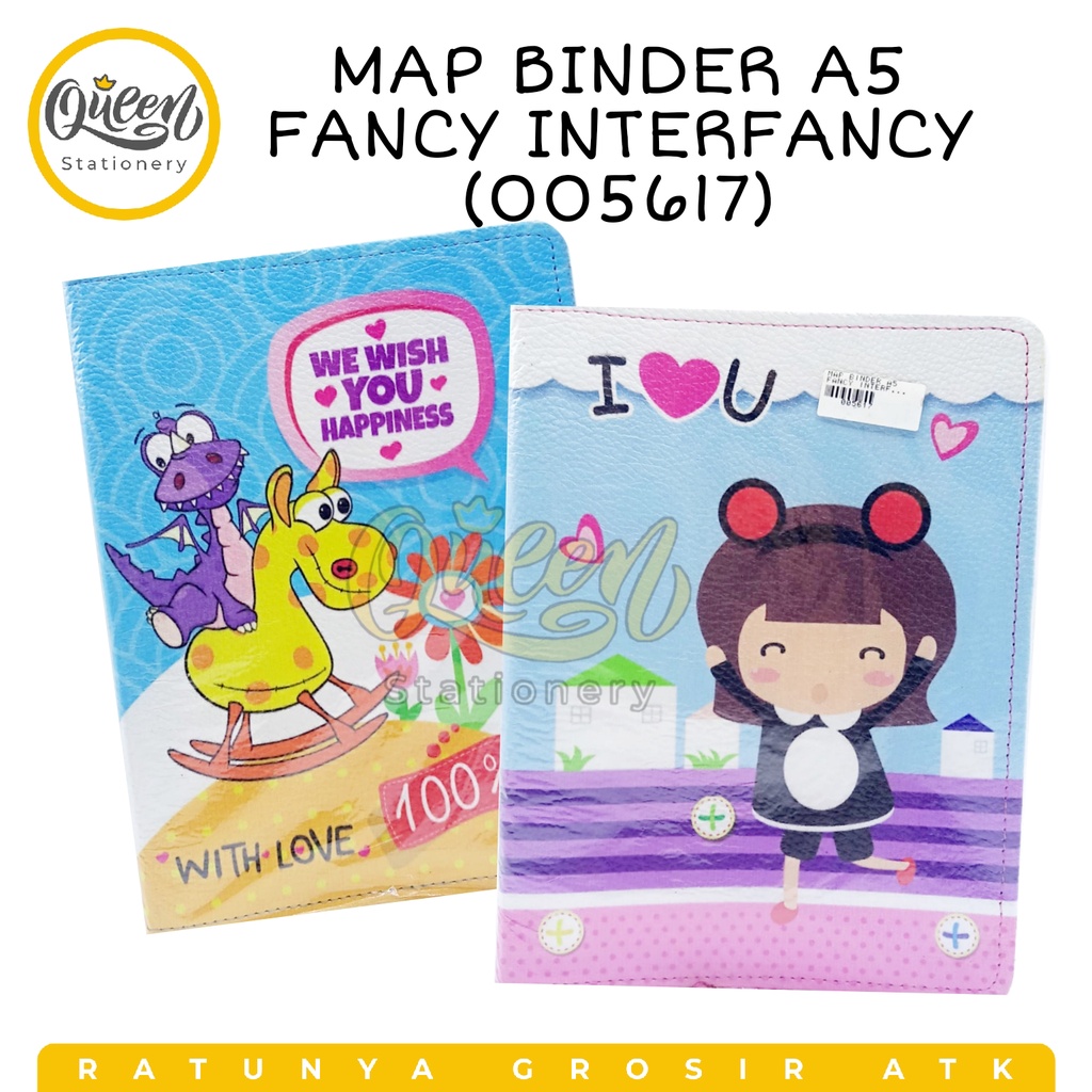 Jual MAP BINDER A5 FANCY INTERFANCY / BUKU BINDER / BUKU KULIAH (005617 ...