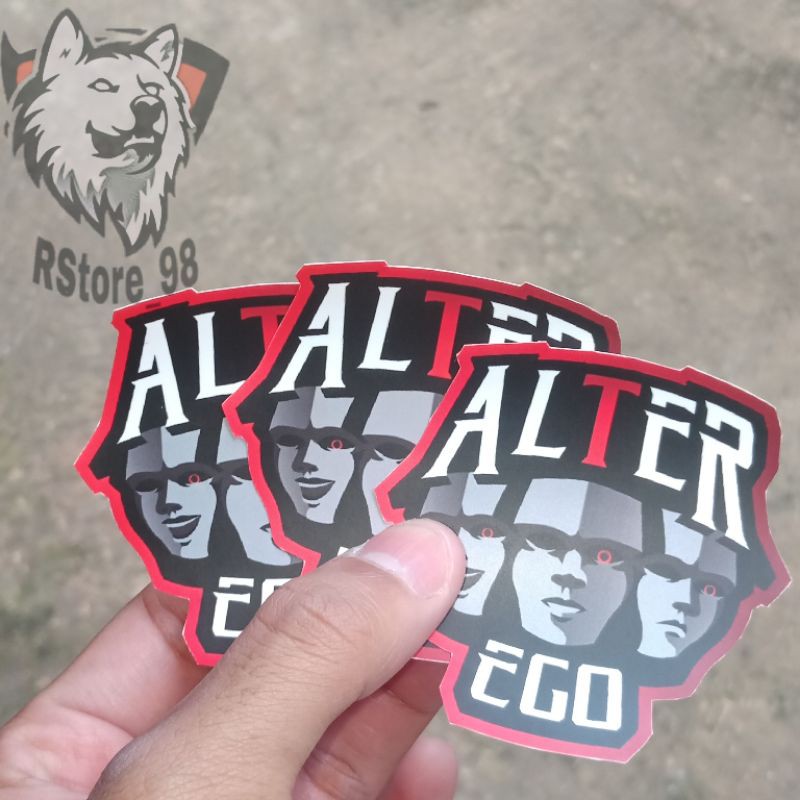 Jual Sticker Stiker ALTER EGO Helm Tumbler Motor Mobil Laptop Hp ...