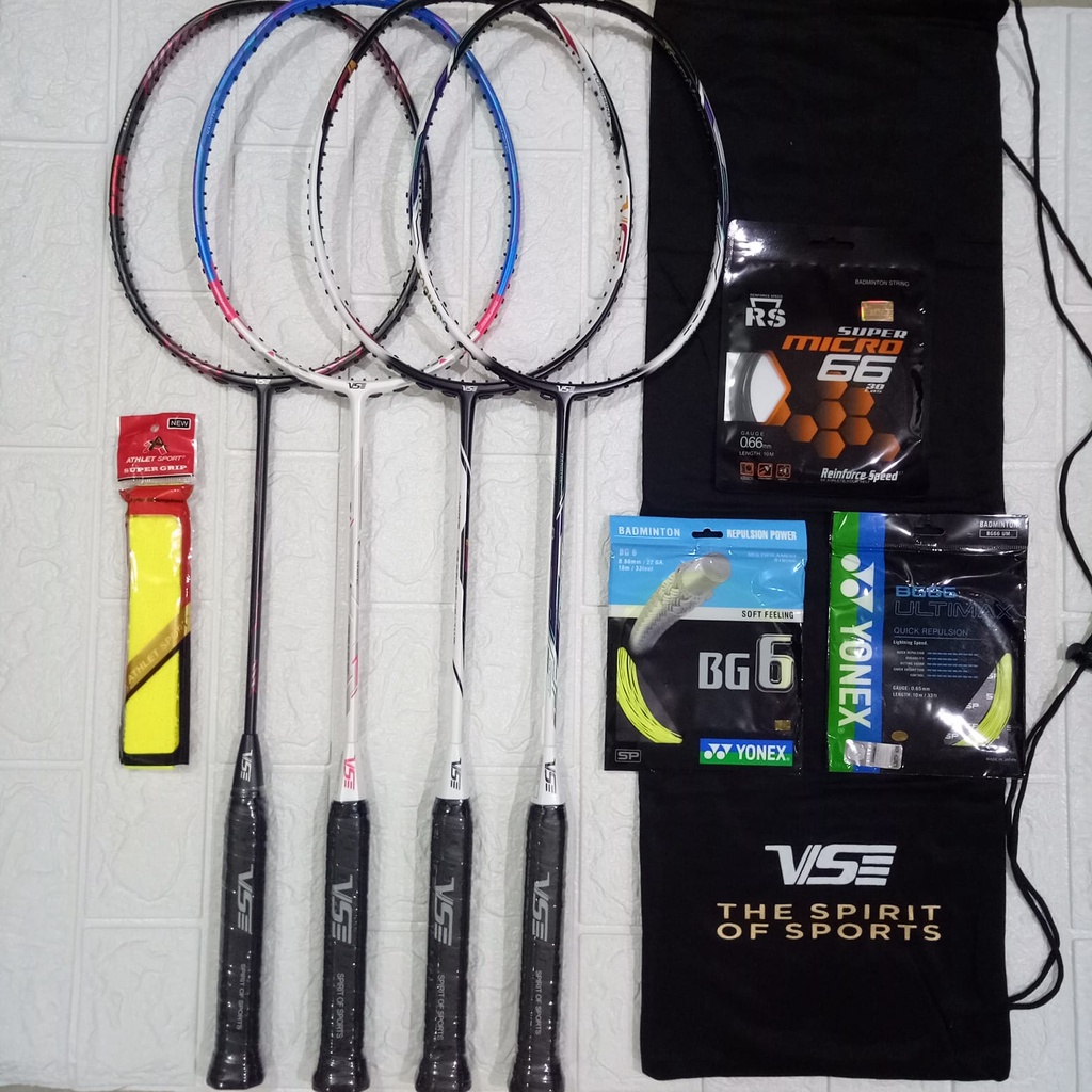 Jual RAKET BADMINTON VSE - FREE PEMASANGAN SENAR + GRIP + TAS ORIGINAL ...