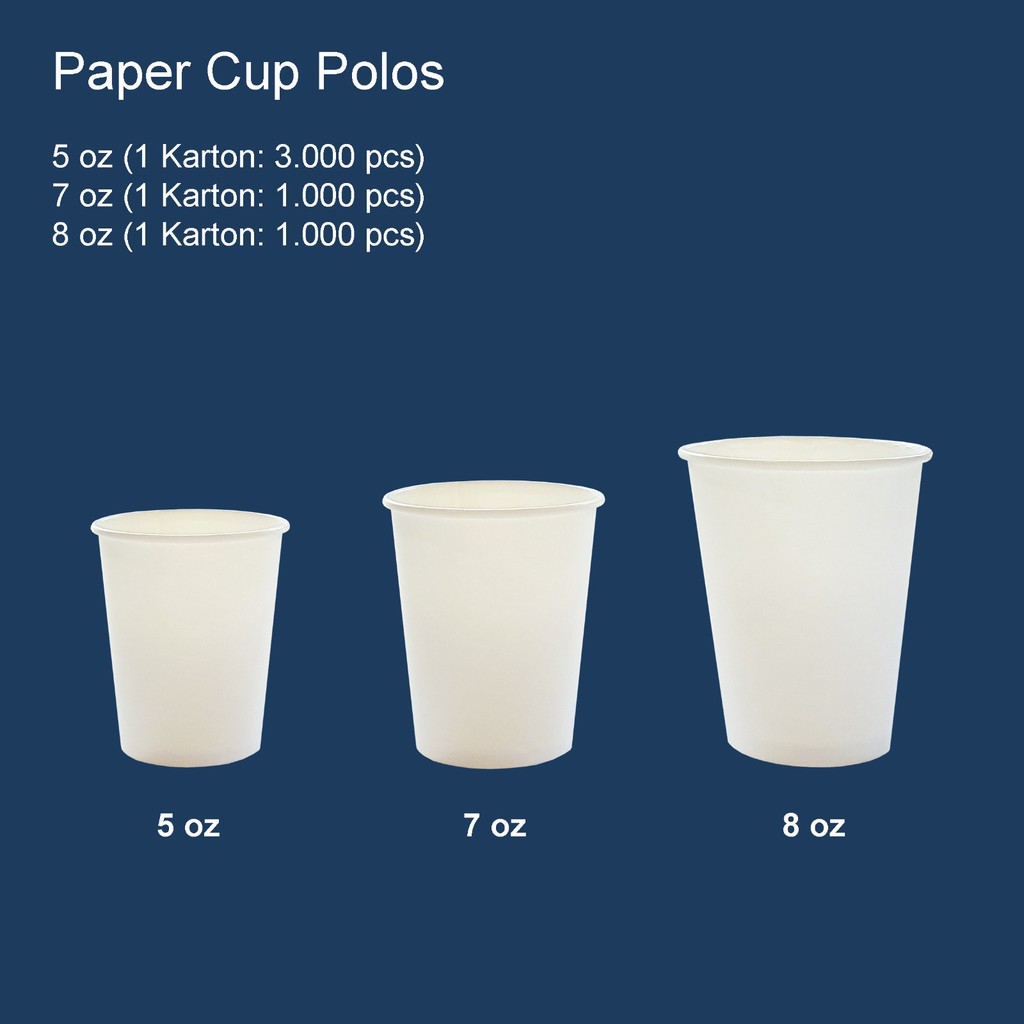 Jual Paper Cup 8 oz / Gelas Kertas Kopi Polos | Shopee Indonesia