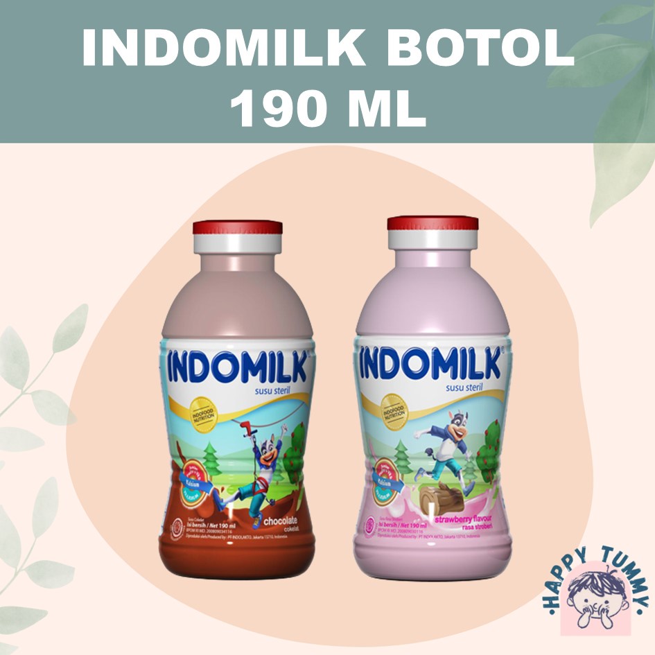 Jual Indomilk Botol 190ml. susu UHT. DUS | Shopee Indonesia