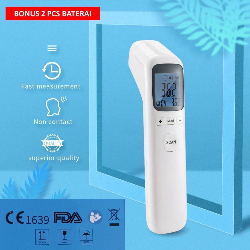 Jual READY STOCK!! PREMIUM QUALITY Thermogun Thermometer Tembak ...
