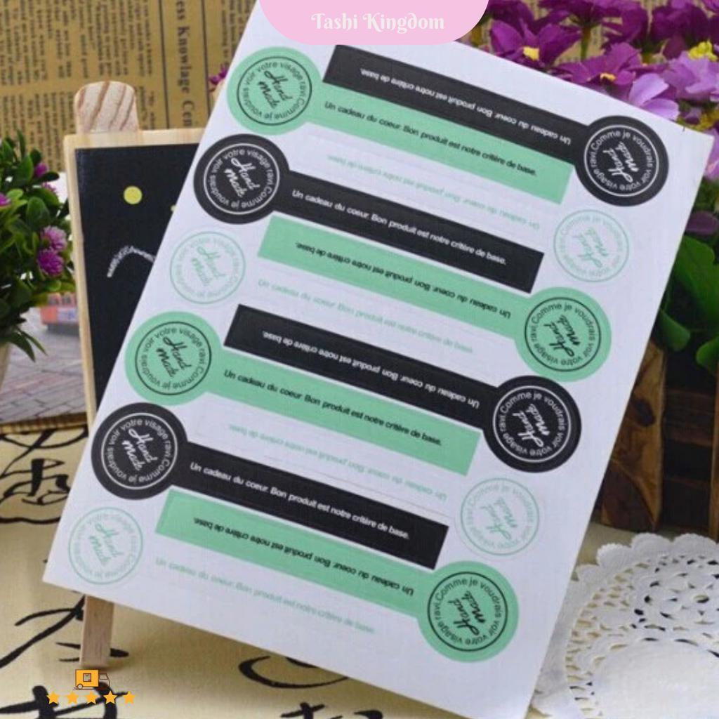 Jual STIKER HANDMADE TEMPEL SEGEL MAKANAN STIKER LABEL STICKER KEMASAN ...