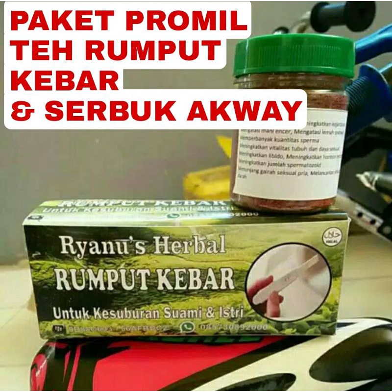Jual Rumput Kebar dan Serbuk Akway (Paket istimewa Promil) | Shopee ...