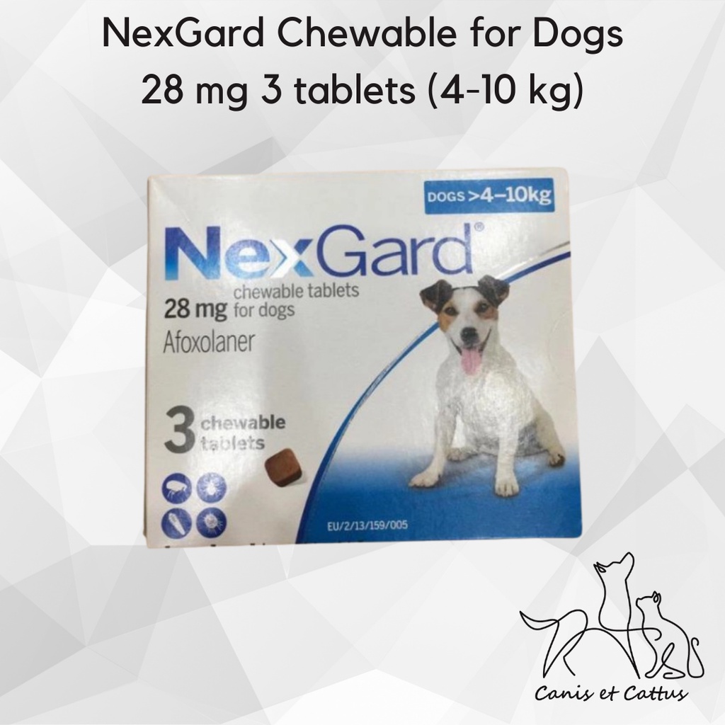 Jual NexGard Chewable for Dogs 28 mg 3 tablets (4-10 kg) | Shopee Indonesia