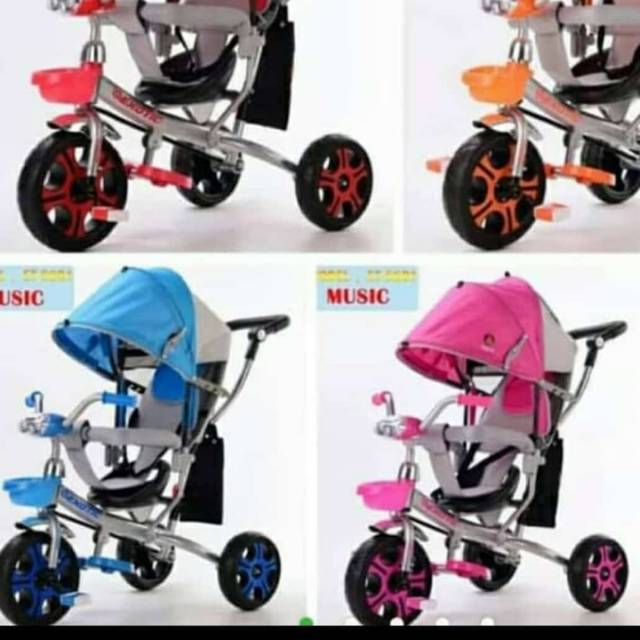 Jual sepeda roda tiga stroller | Shopee Indonesia