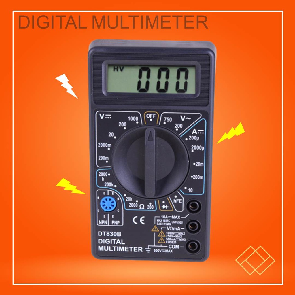 Jual Multimeter Digital DT830B - Black | Shopee Indonesia