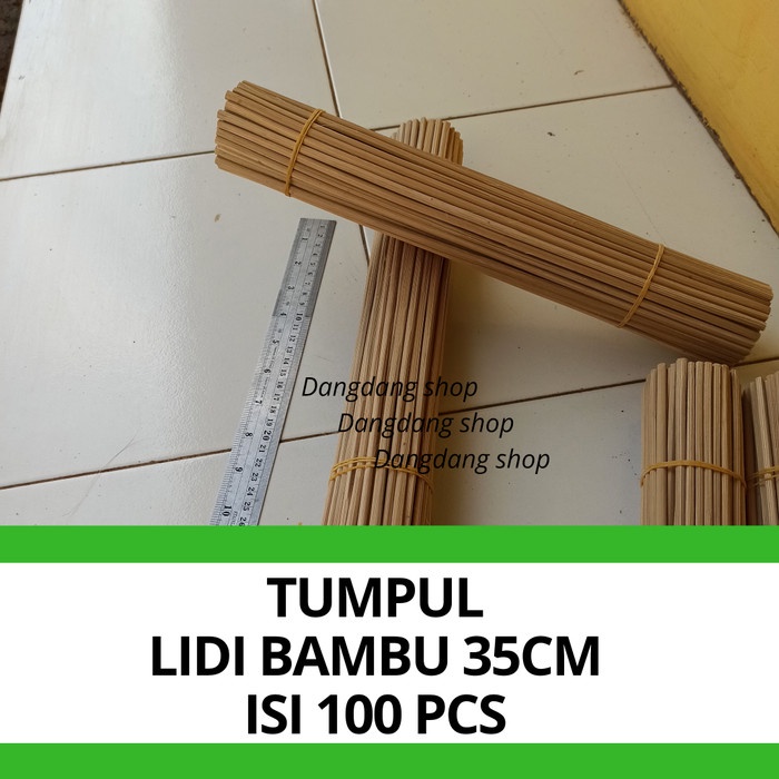 Jual Makan-Peralatan-Paket- Lidi Bambu 35 Cm Isi 100 Pcs | Stik Lidi ...