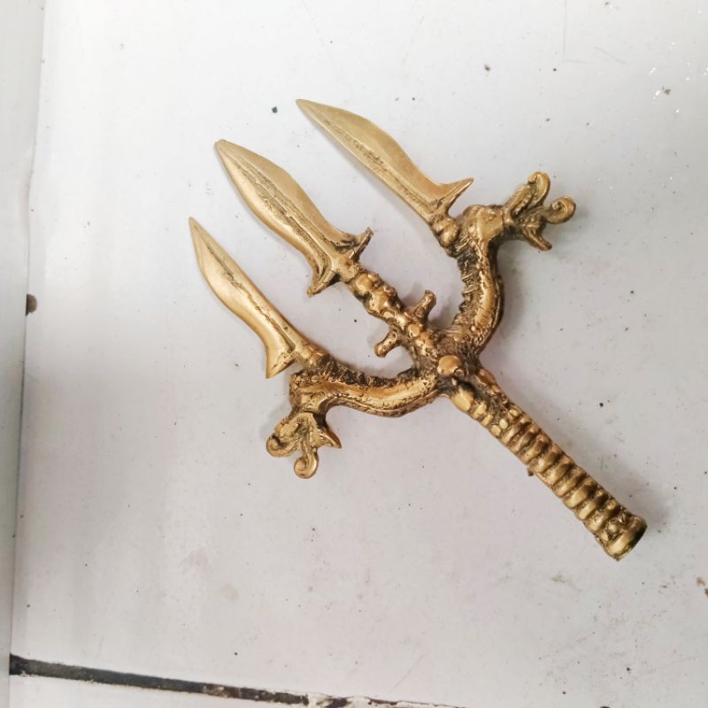 Jual Koleksi Unik Tombak Naga Kepala Tiga Asli | Shopee Indonesia