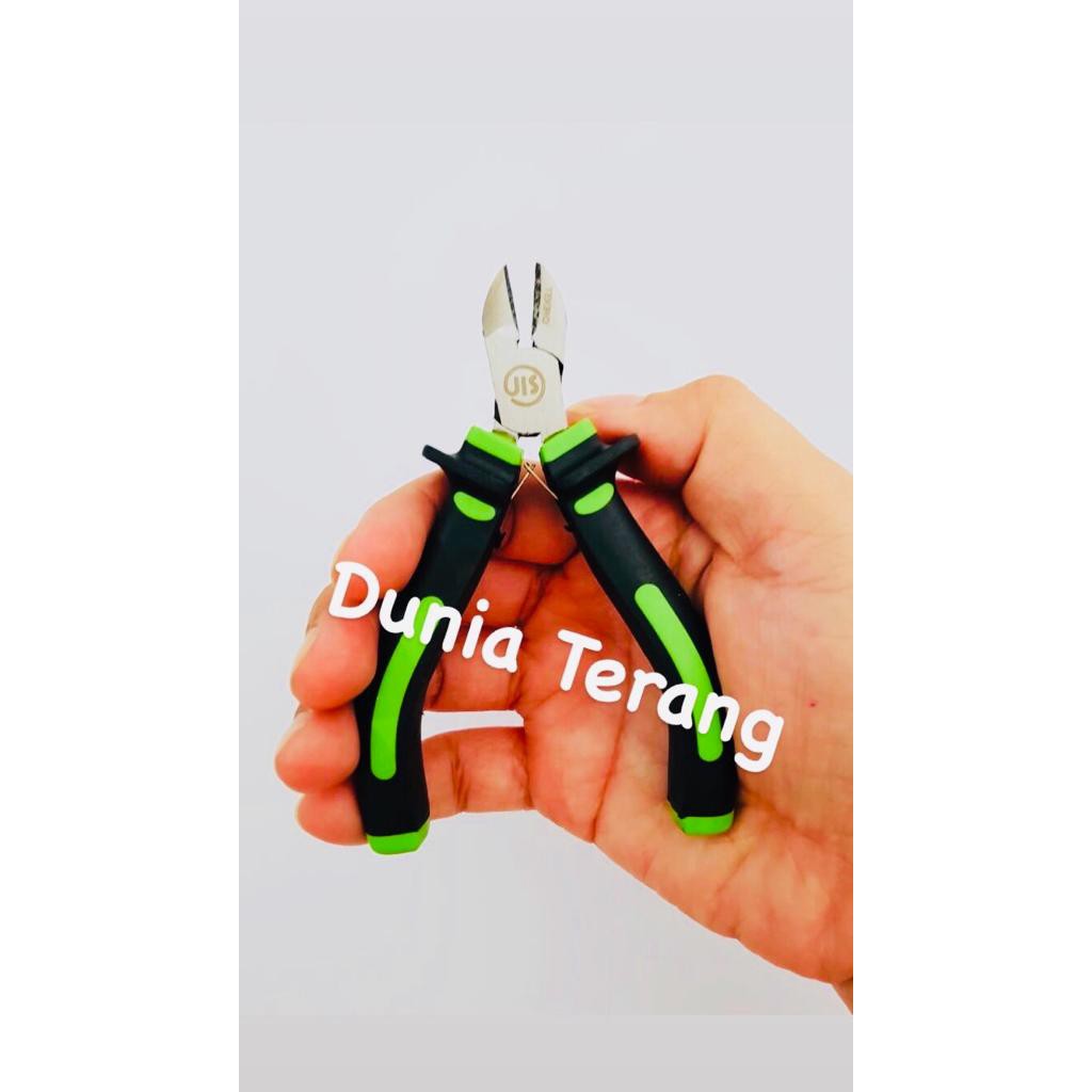 Jual TEKIRO Tang Mini 4.5'' 4.5inch KOMBINASI LANCIP POTONG Gagang Karet - 1PCS | Shopee Indonesia