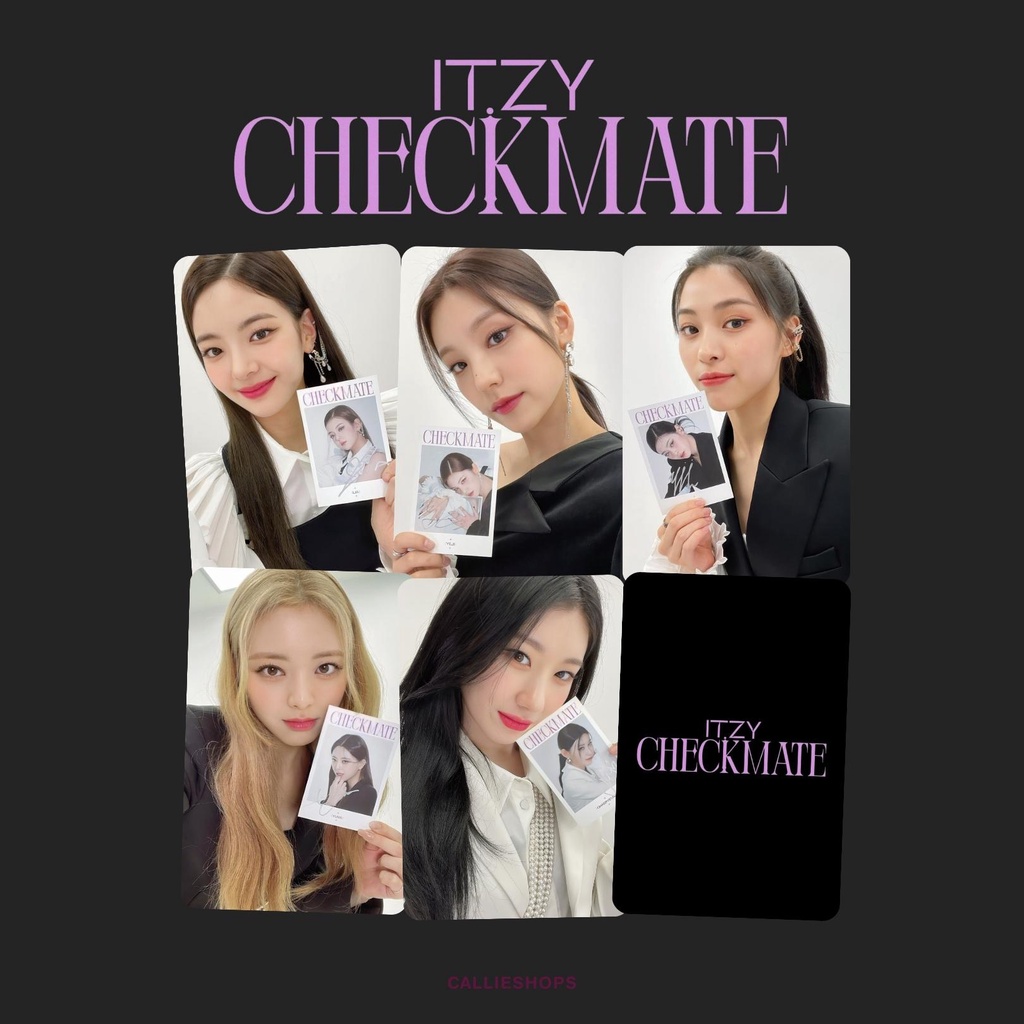 Jual Photocard CHECKMATE ITZY Yeji Lia Chaeryeong Yuna Ryujin Selfie ...