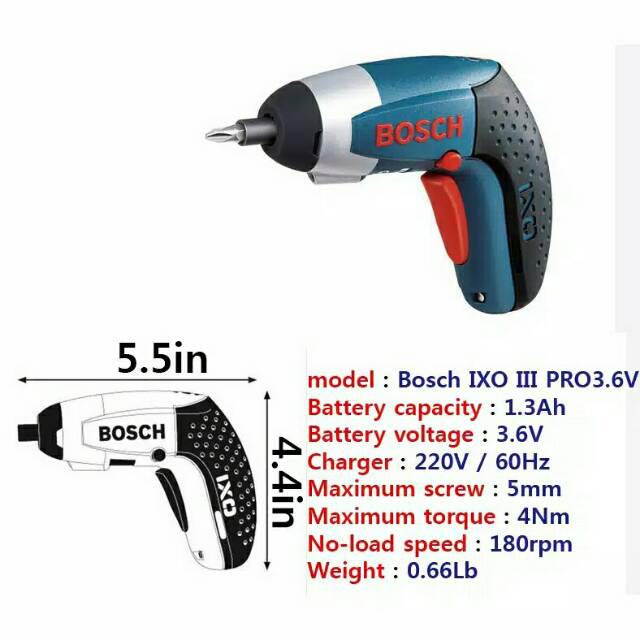 Jual Mesin Bor Portable | Bosch IXO 3 | Shopee Indonesia