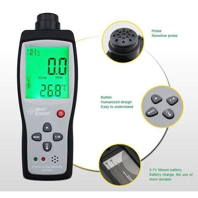 Jual Sensor | Ammonia Gas Detector Smart Sensor Ar8500 Nh3 Amonia Ar ...