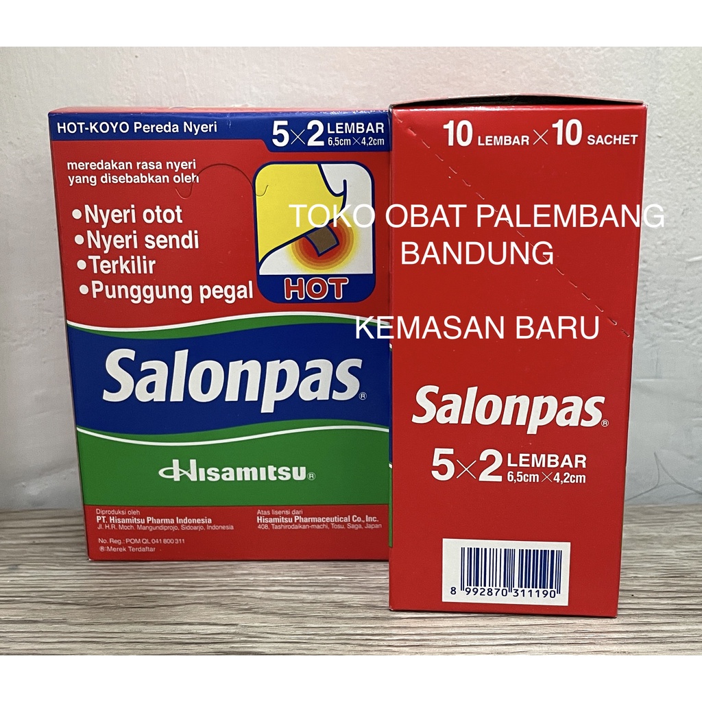 Jual 1BOX SALONPAS KOYO 10X5X2 LEMBAR BIRU & MERAH KOYO SALONPAS ...