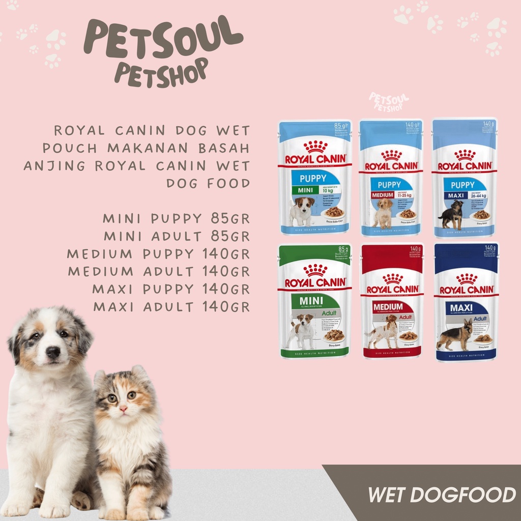 Jual Royal Canin Dog Wet Pouch Makanan Basah Anjing Royal Canin Wet Dog ...