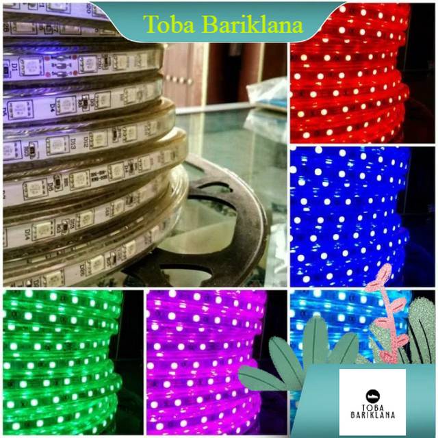 Jual Lampu led strip meteran warna warni rgb 5050 besar Murah | Shopee ...