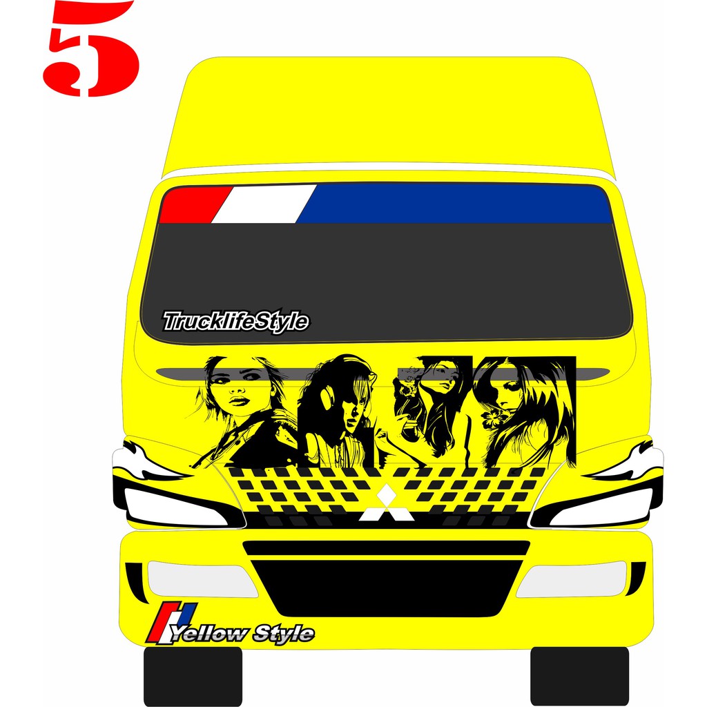 Jual STICKER TRUCK CANTER KEREN STICKER KABIN GAMBAR DEPAN | Shopee ...