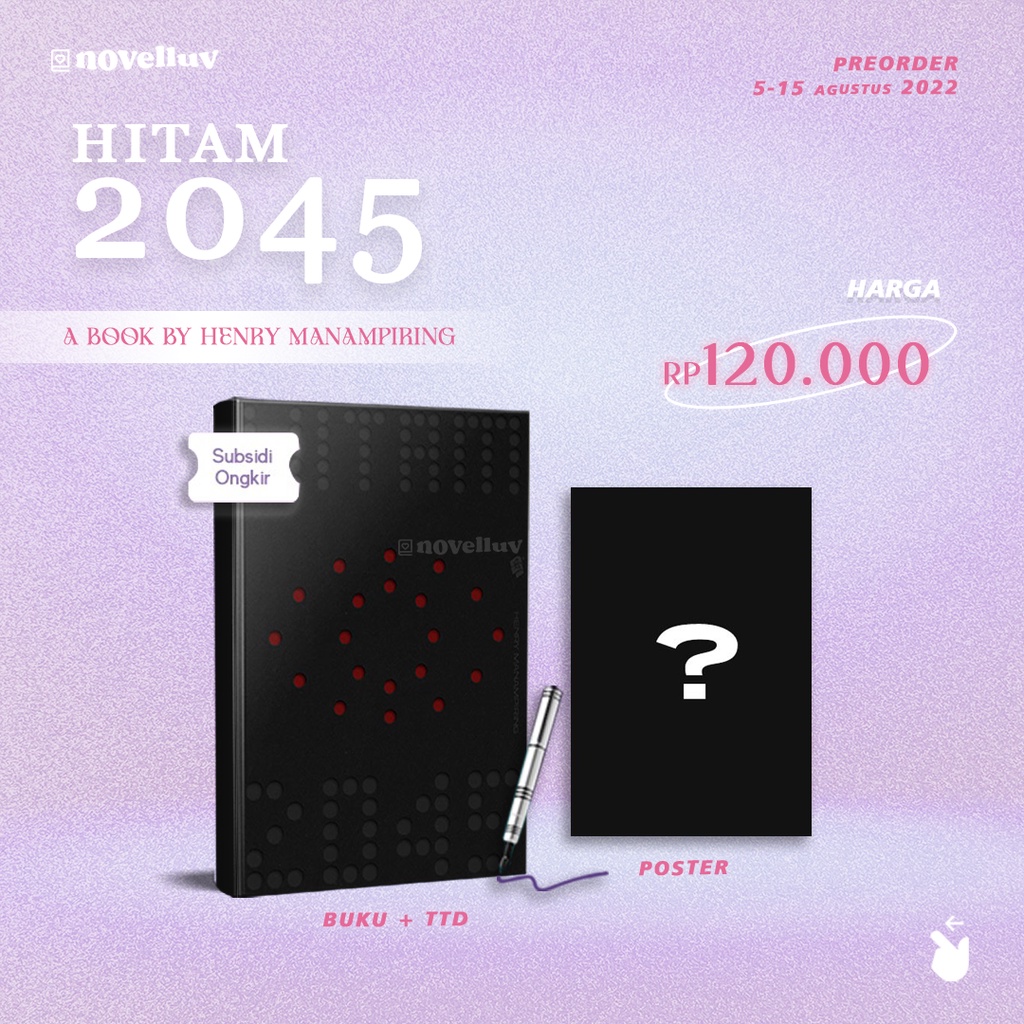 Jual Novel Hitam 2045 New Cover by Henry Manampiring Novel Indonesia Penulis Buku Filosofi Teras ...