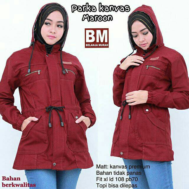Jual jaket cewek parka | Shopee Indonesia