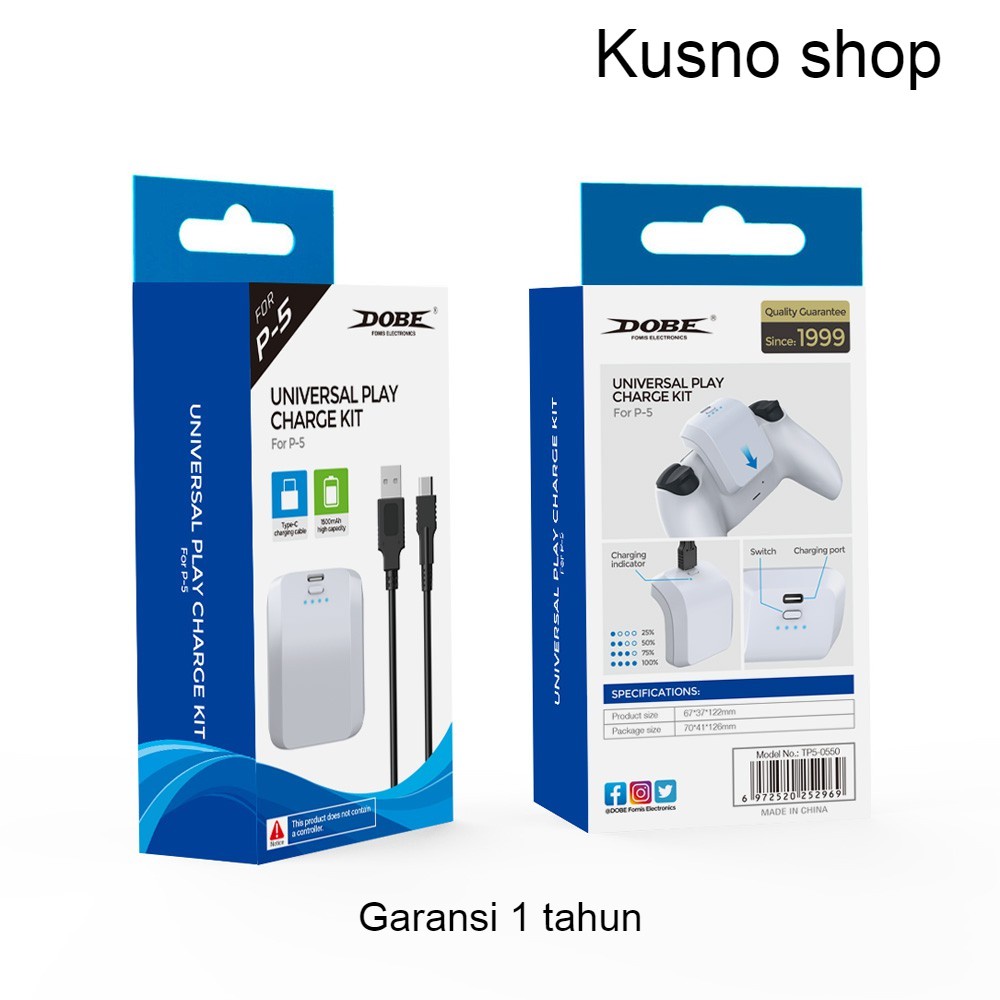 Jual Dobe P5 Battery Pack For Ps5 Controller Dual Sense TP5-0550 ...