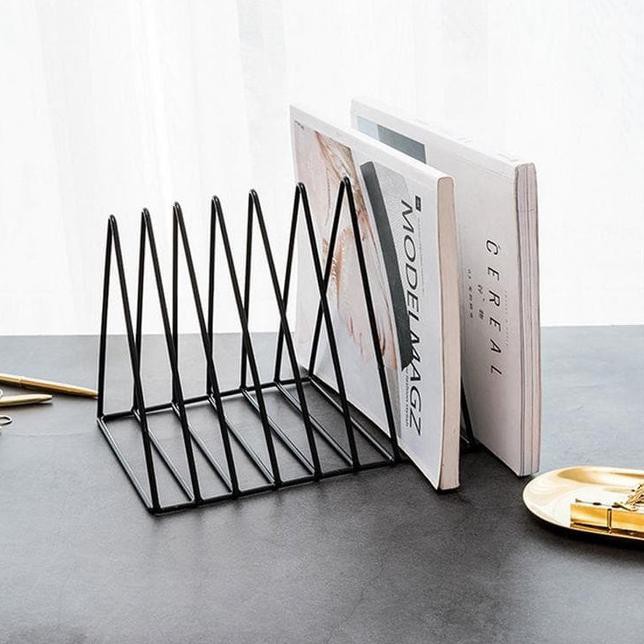 Jual ozd-465 Sekat Buku / Rak Buku / Pembatas Buku - Triangle Book ...