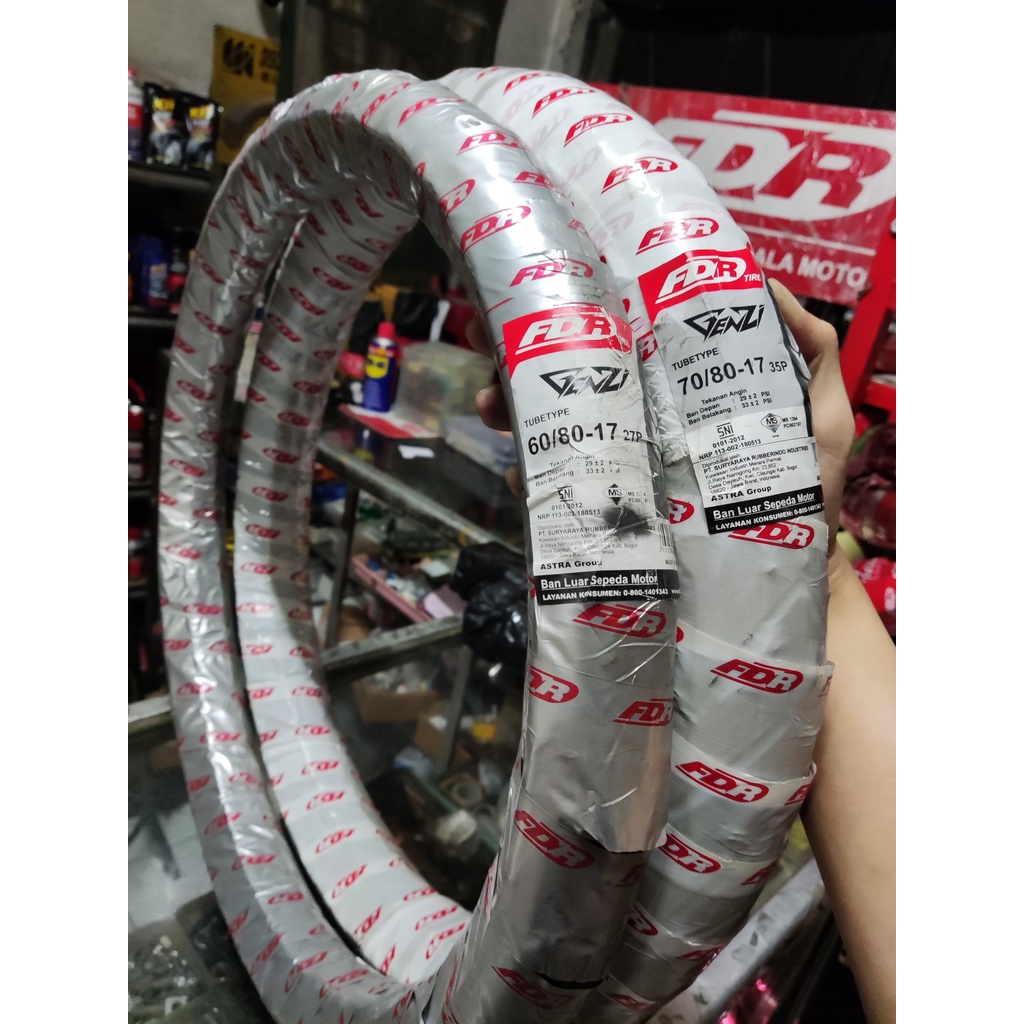 Jual SEPASANG FDR Genzi 60/80 & 70/80 ring 17 Ban Motor Bebek Ramping ...