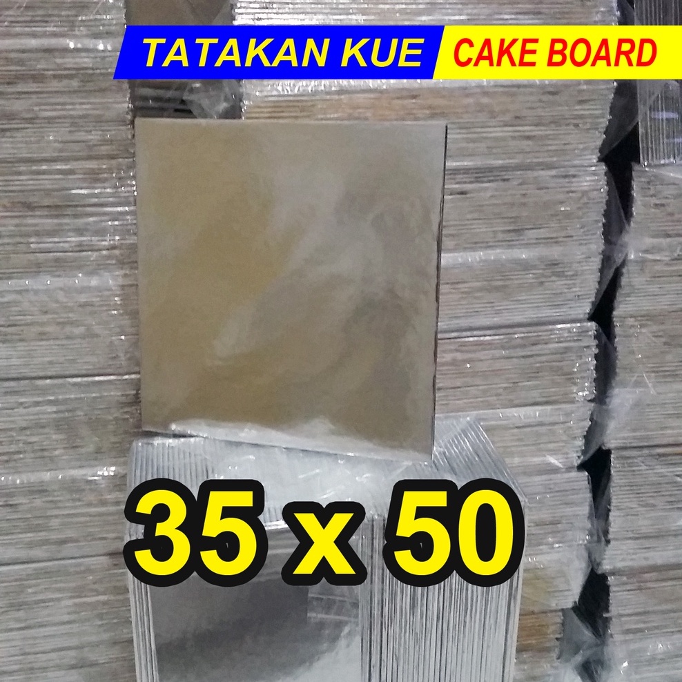 Jual tatakan kue 35x50 cm alas kue cake board / tatakan kue ultah alas ...