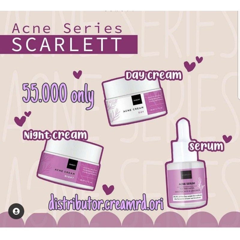 Jual PAKET ISI 3 SCARLETT WHITENING / face skincare ORIGINAL LOTION ...