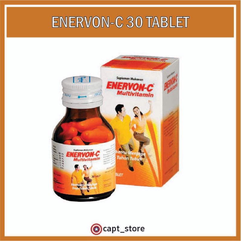 Jual Enervon C Botol Multivitamin isi 30 tablet | Shopee Indonesia