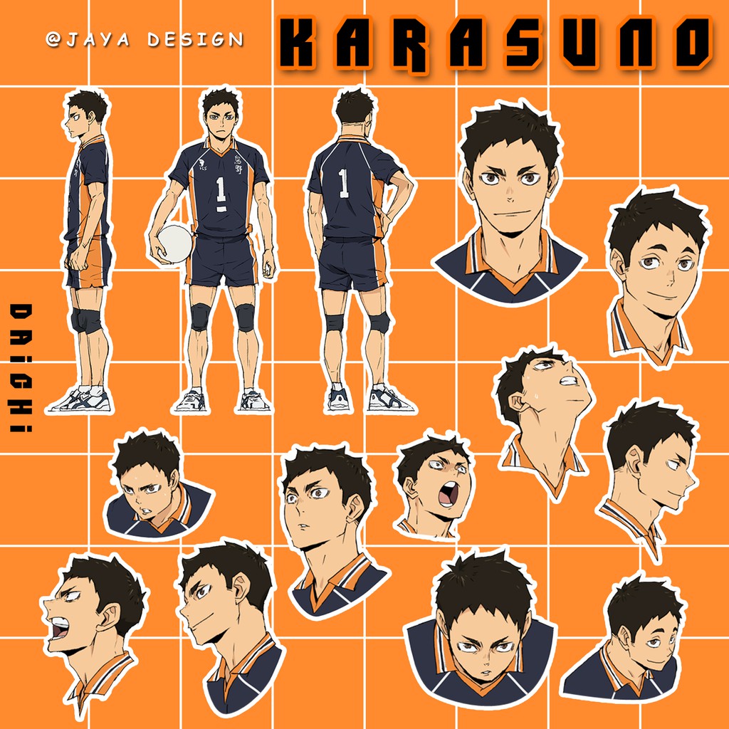 Jual STICKER ANIME HAIKYUU / STICKER HAIKYUU / STIKER CHARACTER HAIKYUU ...