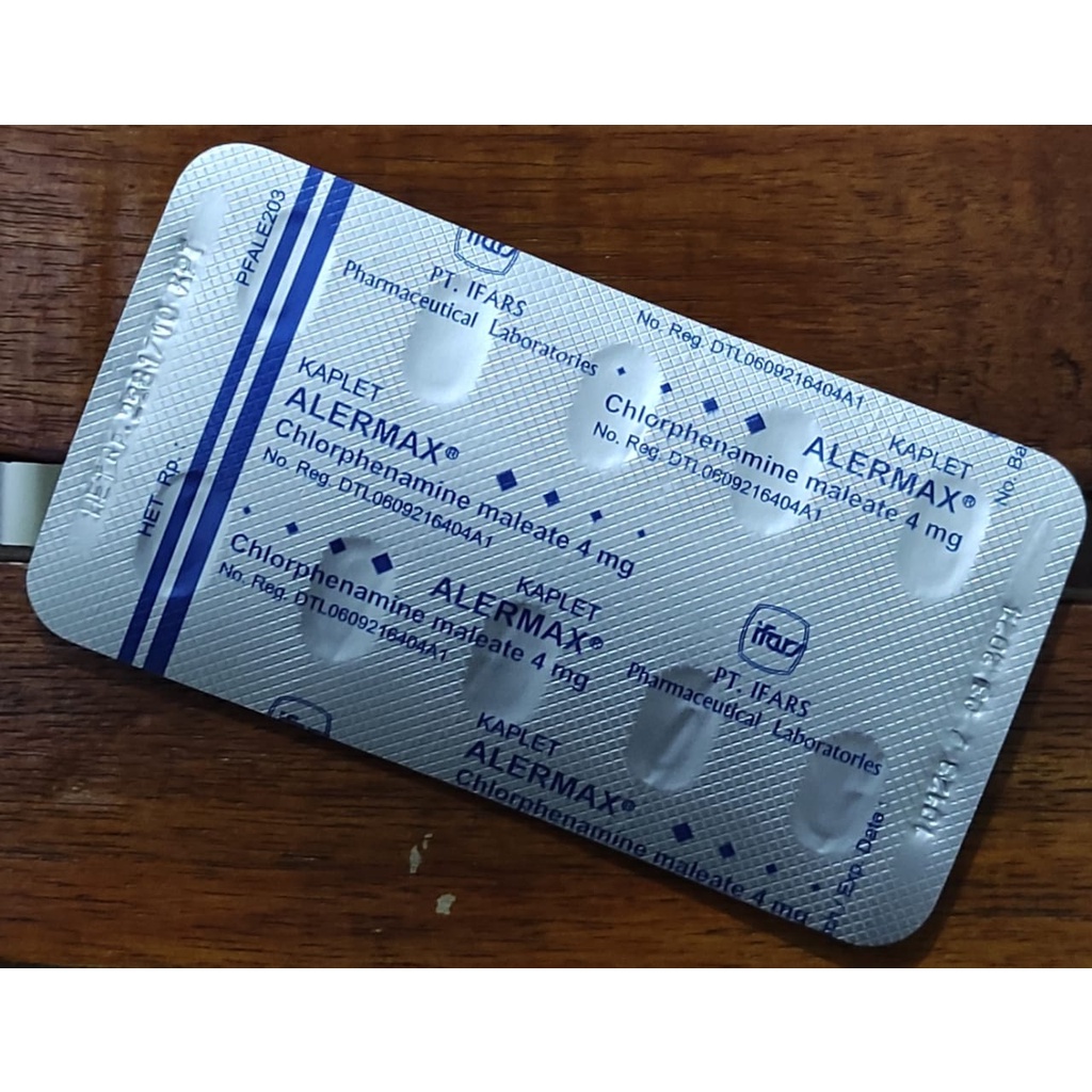 Jual Alermax 10 Kaplet / Anti Alergi / Obat Alergi Gatal-gatal ...