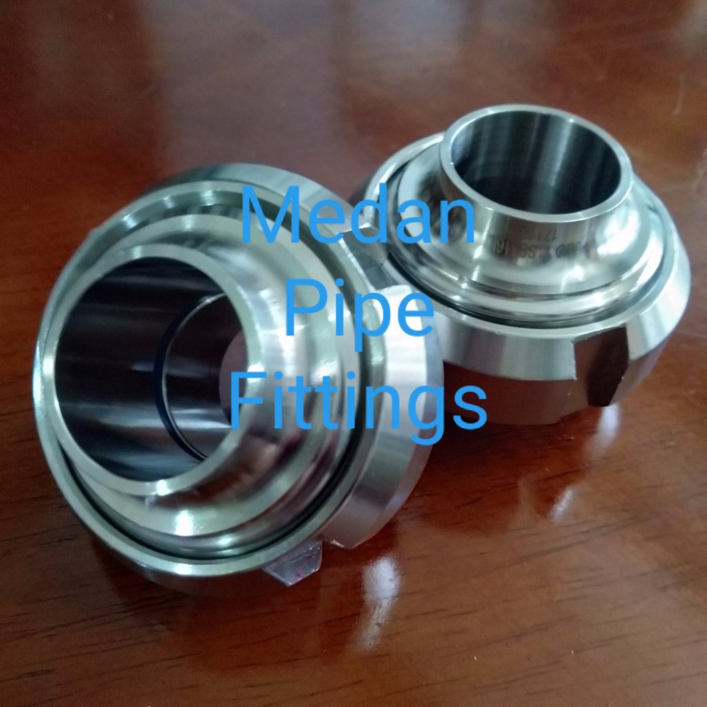 Jual Watermur Sanitary SS316 0.5 inch 1 2 Union SMS Complete SS 316 ...