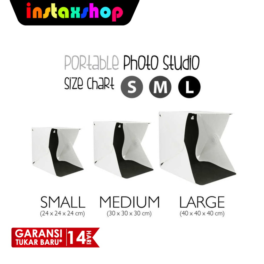 Jual Mini Studio Foto With LED Size S,M,L Studio Foto | Shopee Indonesia