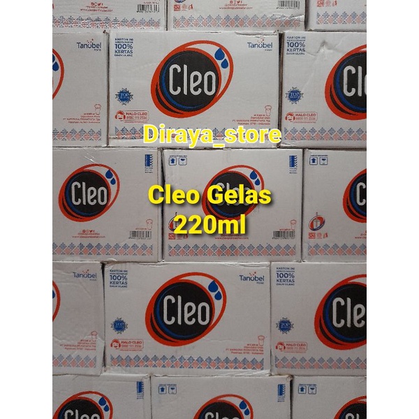 Jual Cleo Gelas 40 x 220ml | Shopee Indonesia