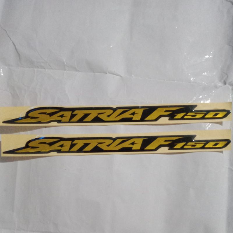 Jual Stiker Emblem Timbul Logo Suzuki Satria F150 FU Gold Emas | Shopee ...