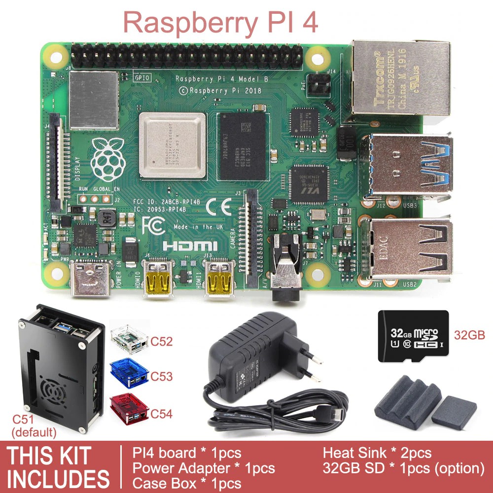Jual PREORDER 2019 new released original Raspberry Pi 4 Model B BCM2711 ...