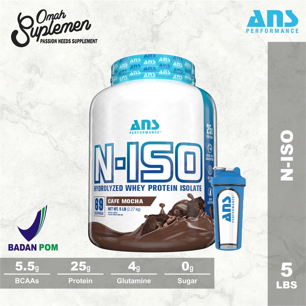 Jual ANS N ISO 5 lbs Hydrolized Whey Protein Isolate N-ISO 5lbs BPOM ...