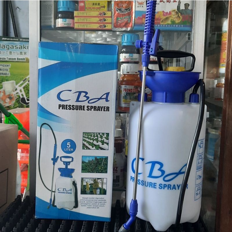 Jual Tangki pompa CBA 5 liter hand pressure sprayer semprotan taman burung desinfektan | Shopee ...