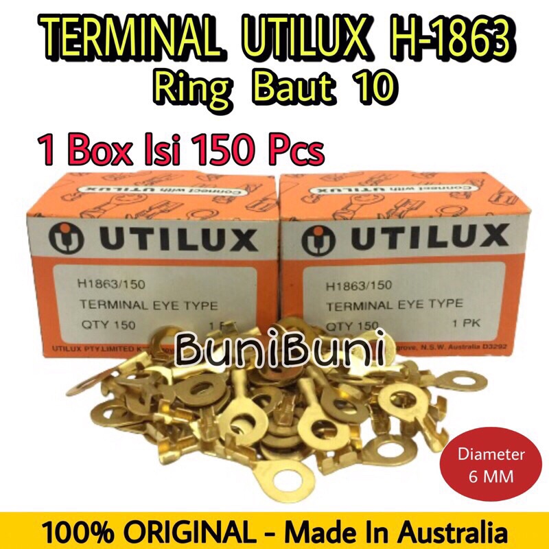 Jual Terminal Skun Utilux Ring Baut 8 / 10 / 12 - Utilux H430 / H1863 ...