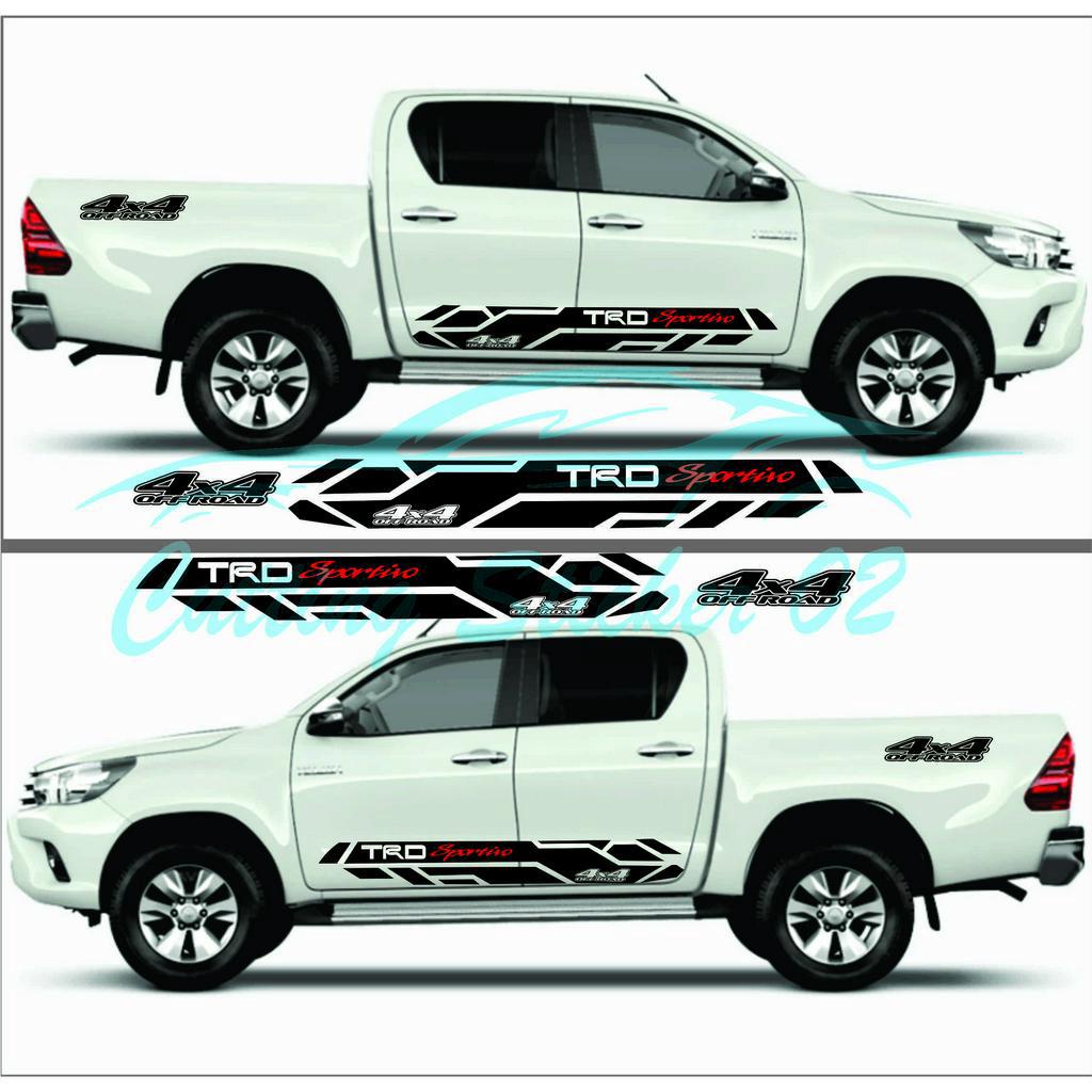 Jual sticker mobil Hilux Cutting sticker mobil toyota hilux list hilux ...