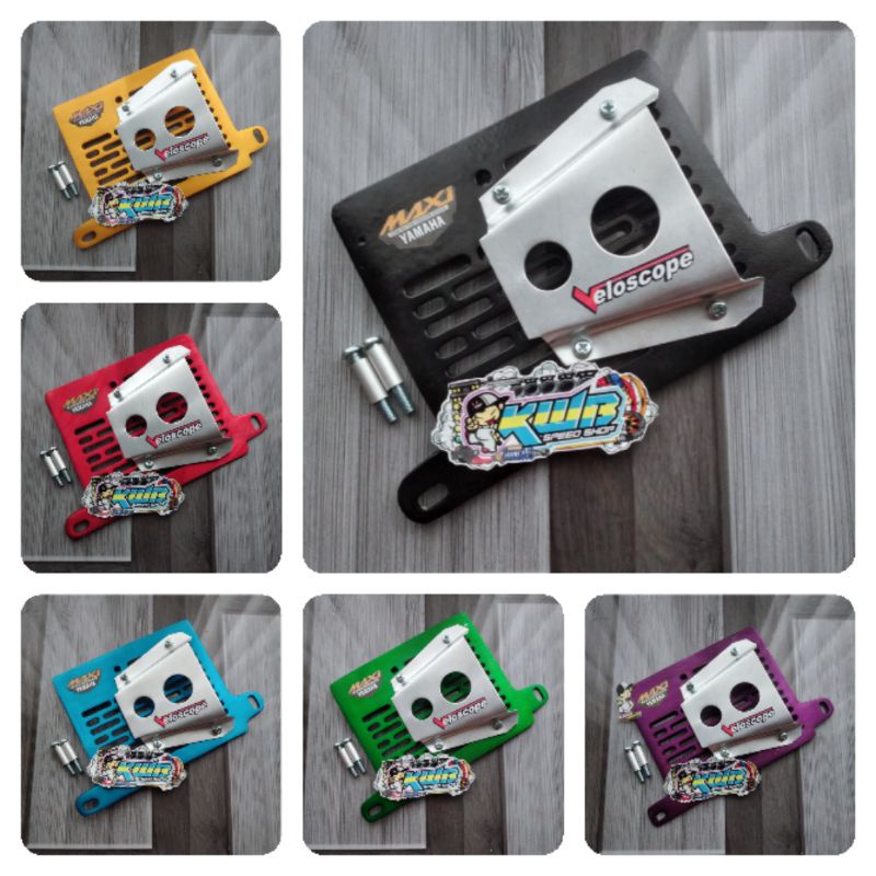 Jual Cover radiator airscope veloscope silver maxi full cnc almunium ...