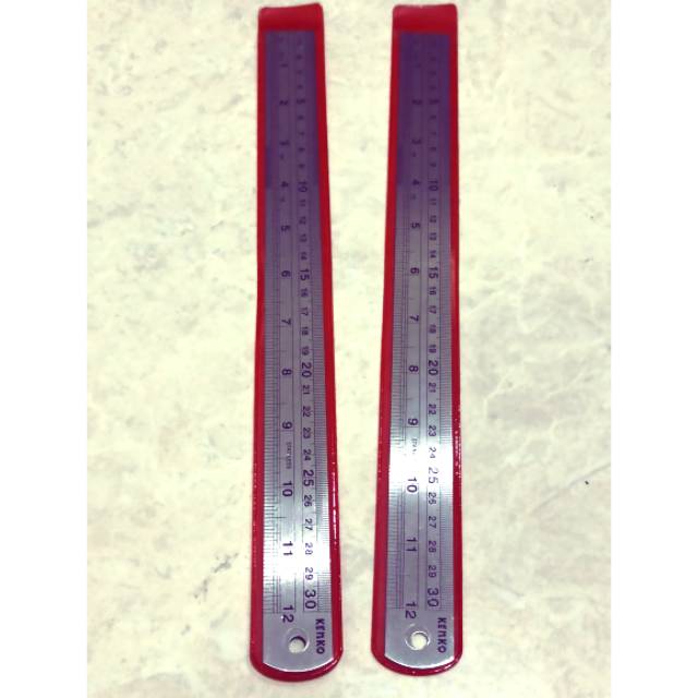 Jual Penggaris besi 15 cm , 20 cm ,30 cm , 40 cm KENKO per pcs | Shopee ...
